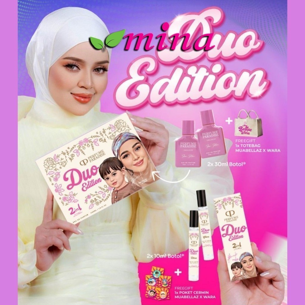 PERFUME PARADISE Duo Edition Mua Bellaz X Wara Family Diva Glam EDP ...