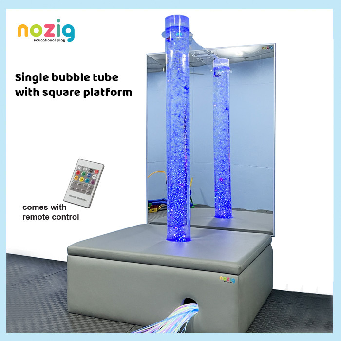 Sensory Bubble Tube with Square Platform for sensory calming room ...