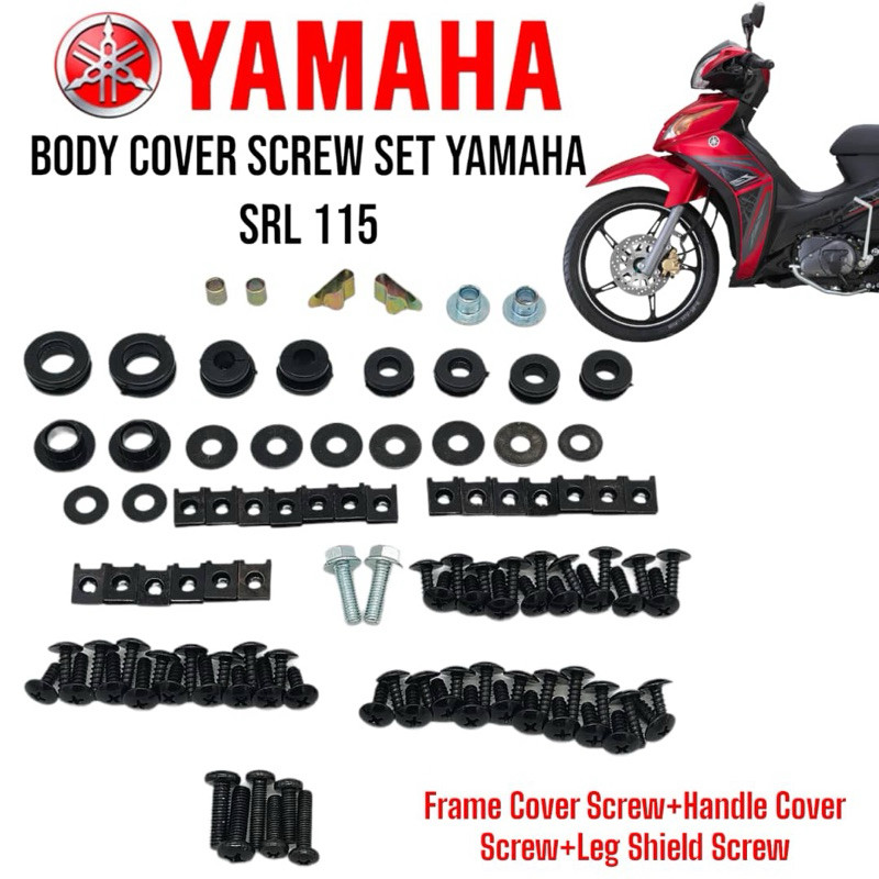 YAMAHA SRL 115 FI Screw cover set skru body (1VP) YAMAHA LAGENDA 115 FI ...