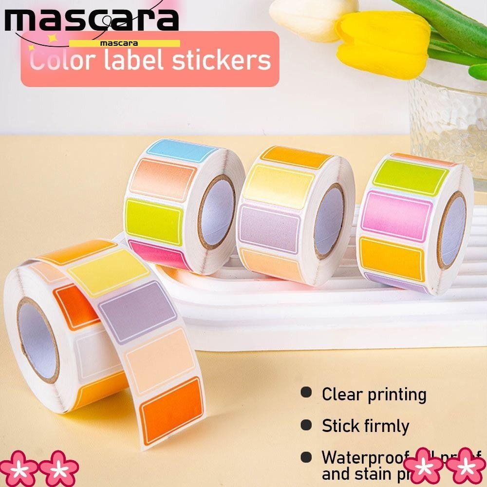 JONY1 500Pcs/Roll Name Sticker, Waterproof Self-adhesive Label Stickers ...