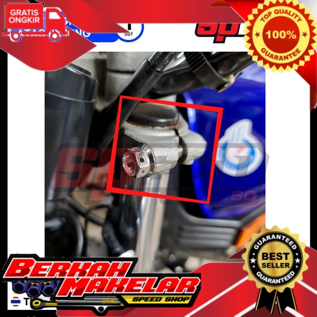 Upper Triangle Bolt RX King Stainless Custom Lathe (1 bolt) | Shopee ...