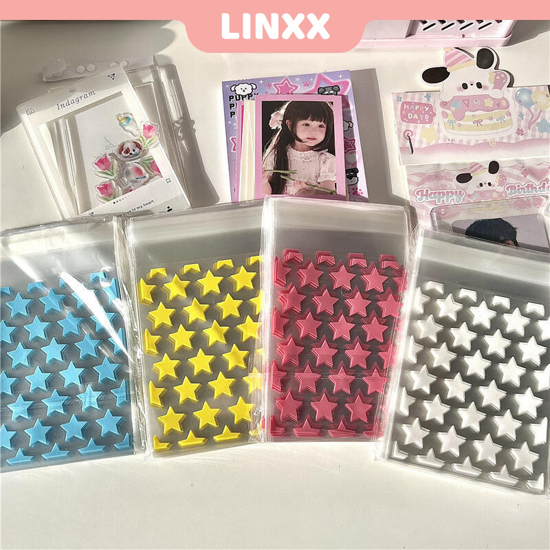LINXX 50 Pcs Transparent Idol Photo Card Lomo Cards Storage Bag ...
