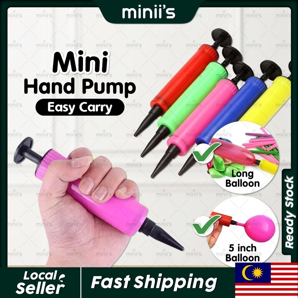 MINIIS PARTY Balloon Pump Balloon Hand Pump Balloon Small Hand Pump ...
