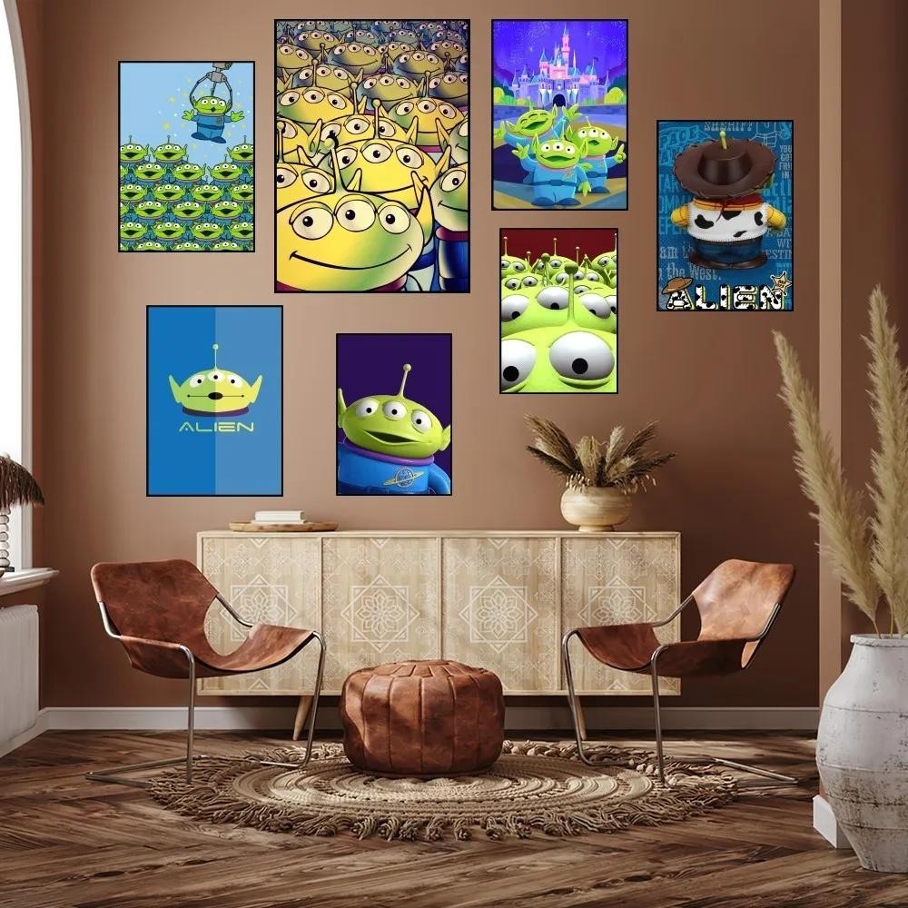 Poster Alien Toy Story - Cetakan Seni Dinding Kartun Disney untuk ...