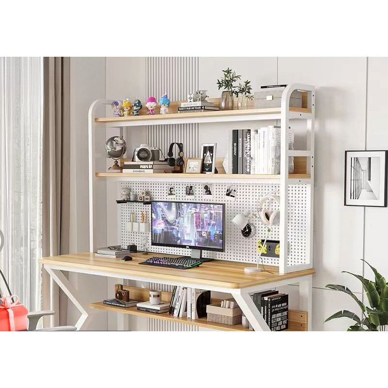Desktop computer desk Small home student study desk hole board desk ...