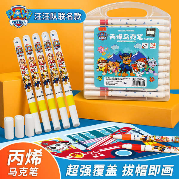 colour pencil Penanda akrilik pasukan PAW untuk pelajar warna legap ...