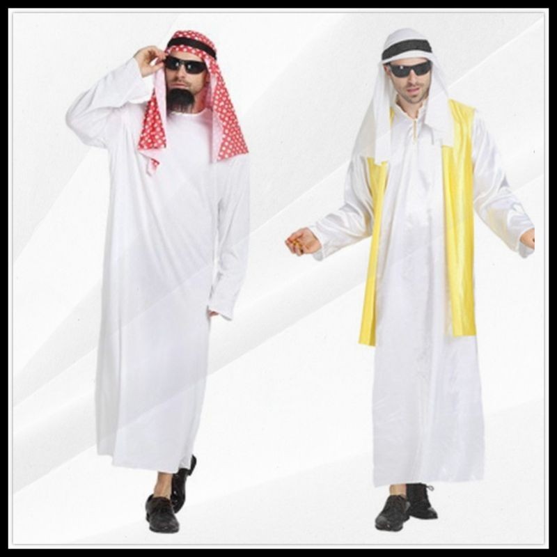 7.18 Halloween Costume Adult Male Arab Saudi Dubai Robe Arabian Local ...