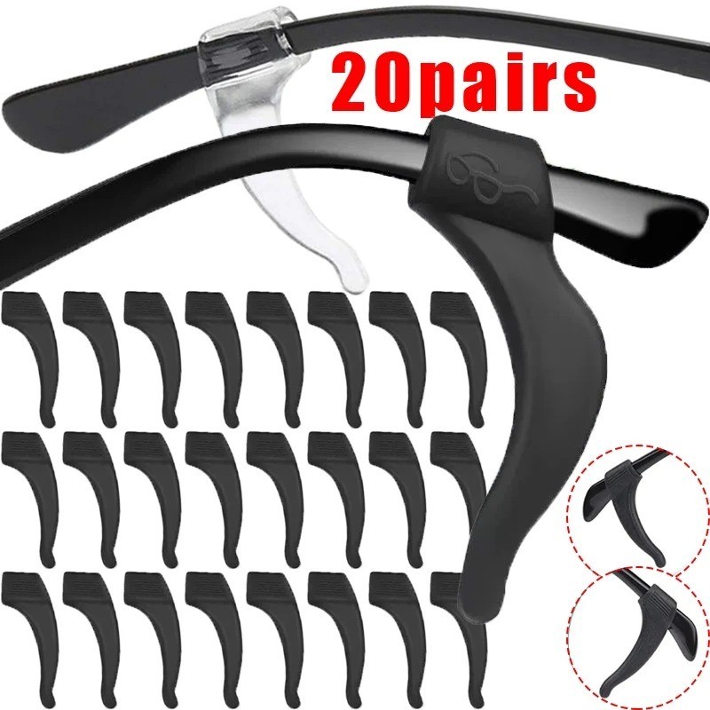 4/10/20Pairs Anti-slip Silicone Ear Grip Glasses Eyeglasses Leg Ear ...