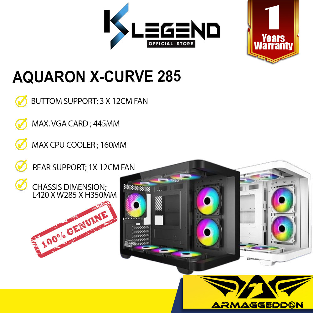 Armaggeddon Aquaron X-CURVE 285 Micro Atx Case | Shopee Malaysia