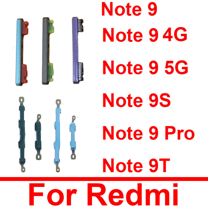 Power & Volume Side Button For Xiaomi Redmi Note 9 4G 5G Note 9S 9 Pro ...