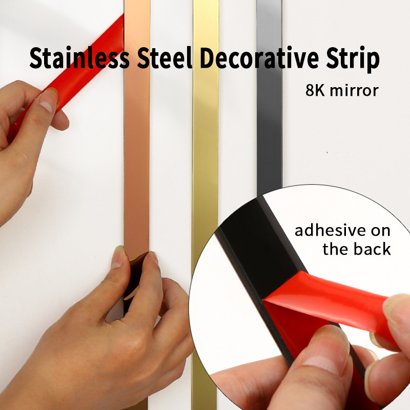5 Meter Mirror Stainless Steel Decorative Strip for Wall Ceiling ...