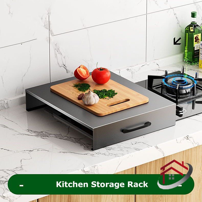 Carbon Steel Gas Stove Shelf Bracket Kitchen Storage Rack Gas Stove ...