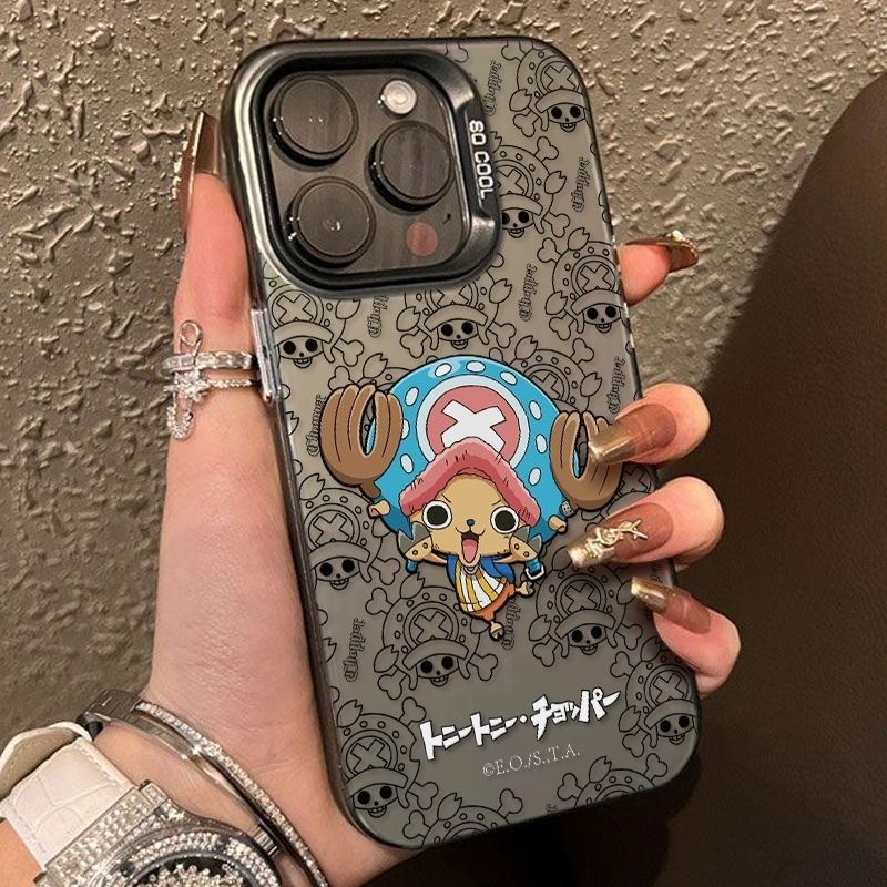 Casing iPhone 11 12 13 14 15 16 Pro Max Cute One Piece Chopper Shockproof Silicone Case For ...