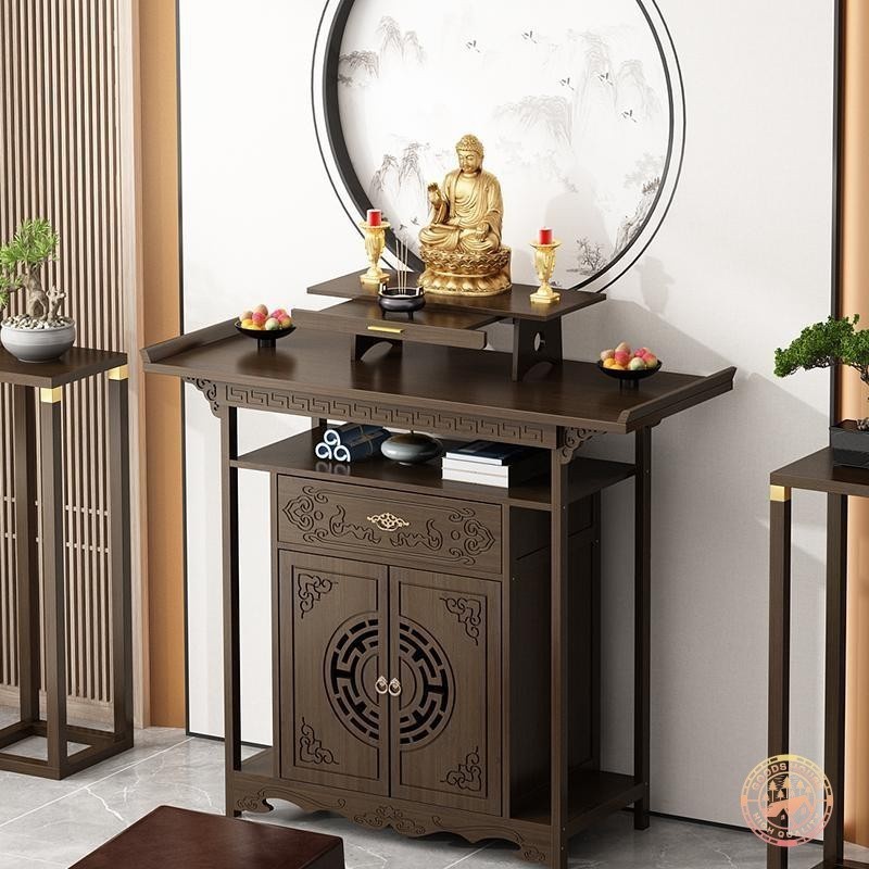Buddhist shrine Buddha platform base elevated altar incense table ...
