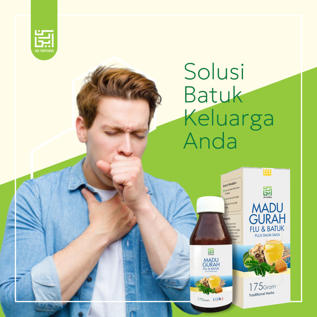 Honey Gurah flu And Cough Plus Saga And Gamat Gold Ar Rayhan 175 Grams ...