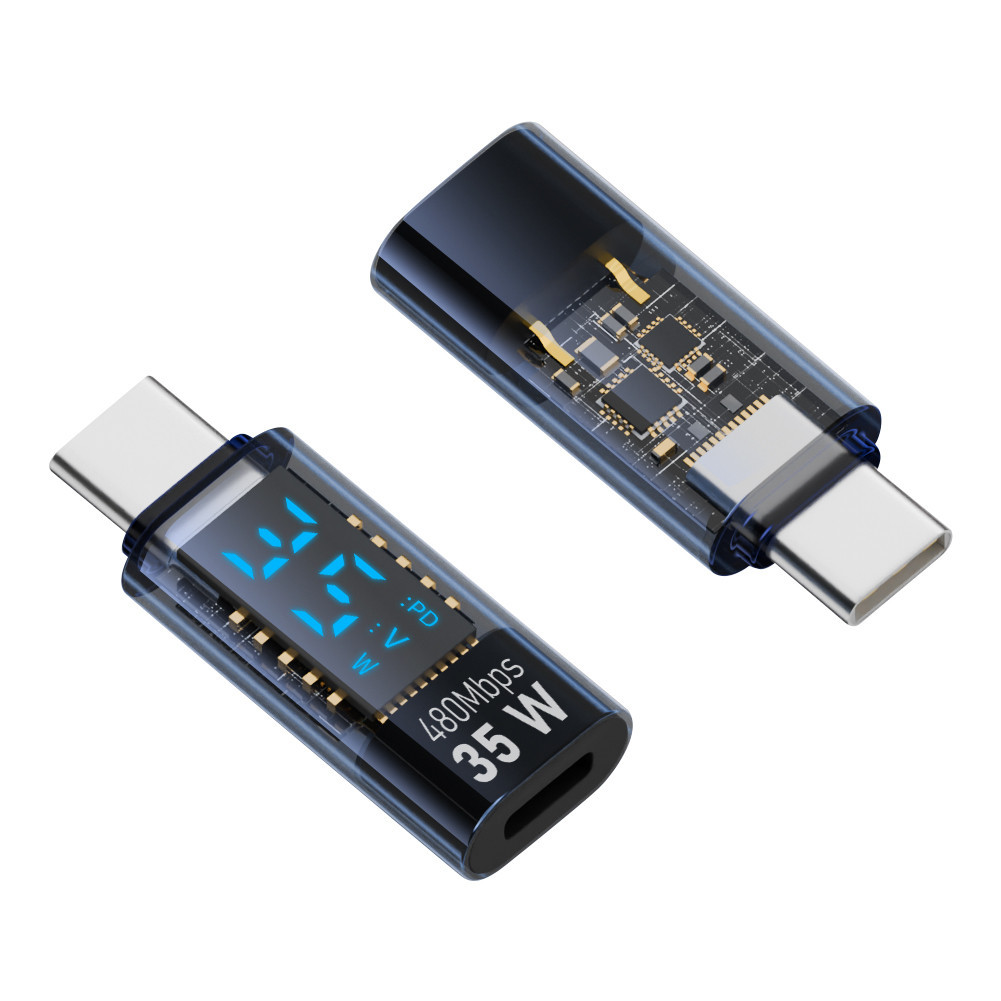 Type C To C Adapter PD140W USB4.0 40Gbps Type C Power Meter Tester for ...