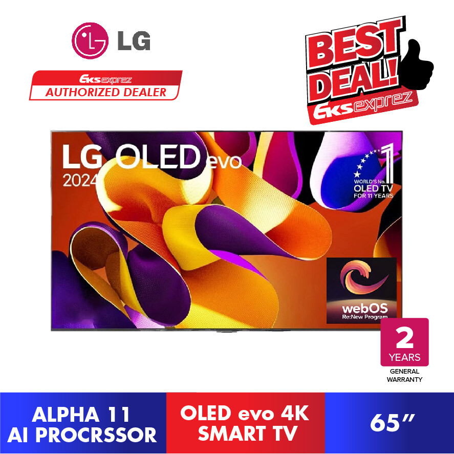 LG 65" OLED65G4PSA OLED evo G4 4K Smart TV (2024) (120Hz) | Shopee Malaysia