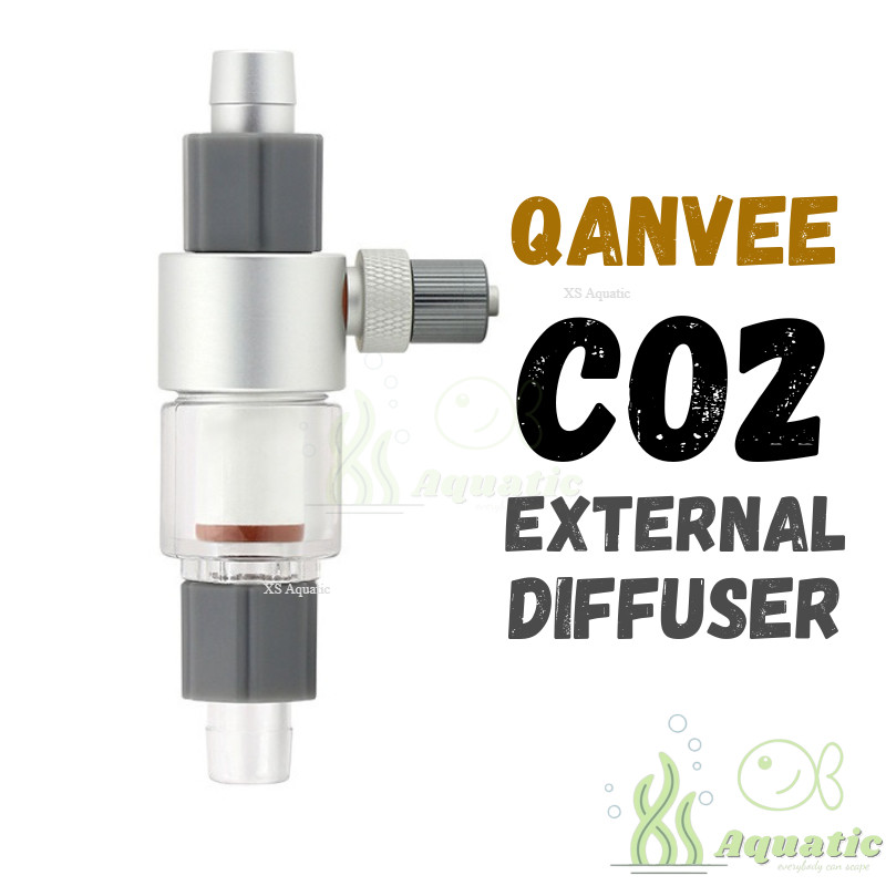 QANVEE Co2 Inline Diffuser Atomizer Super Fine Bubble Aquascape Carbon Dioxide External Diffuser ...