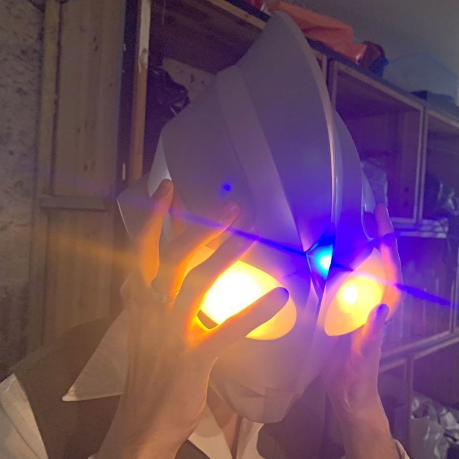 New Ultraman Headgear Dega Helmet Glowable Mask cosplay Influencer ...