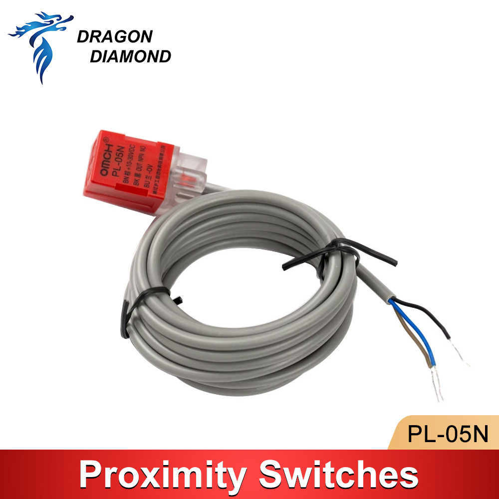 Inductive Proximity Sensor Switches PL-05N 5mm NPN out DC10-30V Normal Open NO for Laser Cutting ...