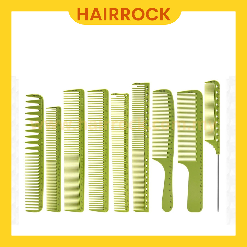 1Pcs Measuring Level Comb Anti Static Coarse Fine Toothed Tail Teasing ...