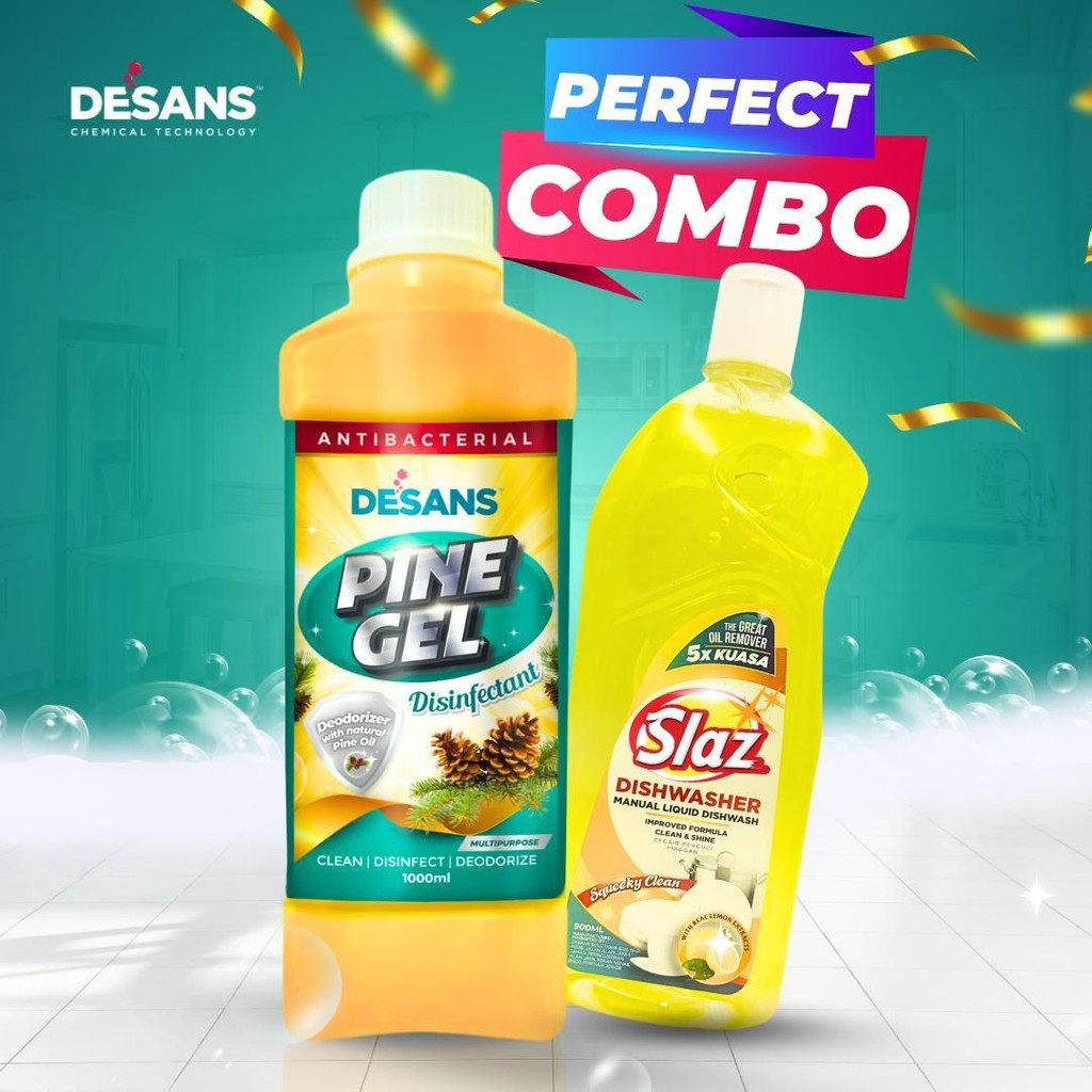 Kombinasi : Pencuci Tandas Berubat dan Pinggan Mangkuk DESANS - COMBO ...