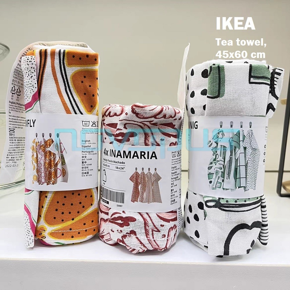 NOVO Yarn Dyed Cotton Tea Towel 45x60cm with Hanging Loop / Kain ...