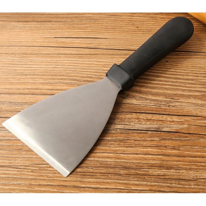 Stainless Steel Scrapper with Plastic Handle / 三角铲煎饼铲子#4 inch | Shopee ...