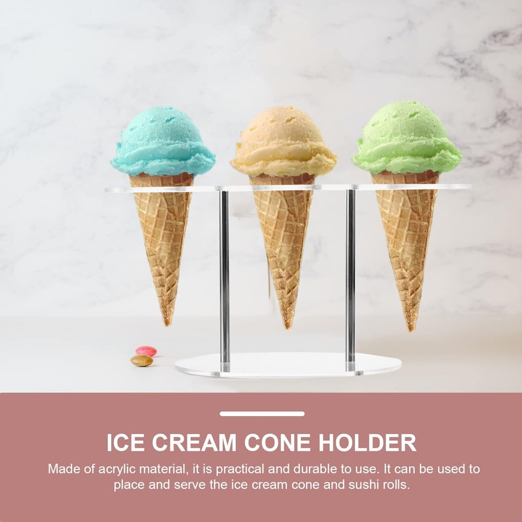 Ice Cream Display Stand Ice Cream Cone Rack Cone Holder Stand Ice Cream ...