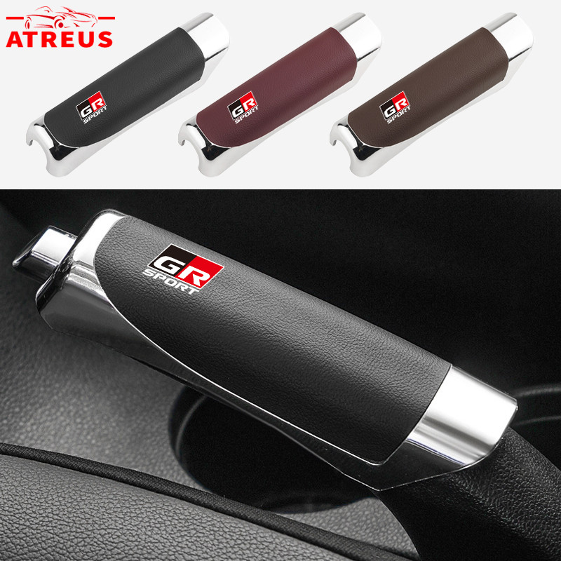 Toyota GR Leather Car Hand Brake Cover Protector Handbrake Anti Slip ...