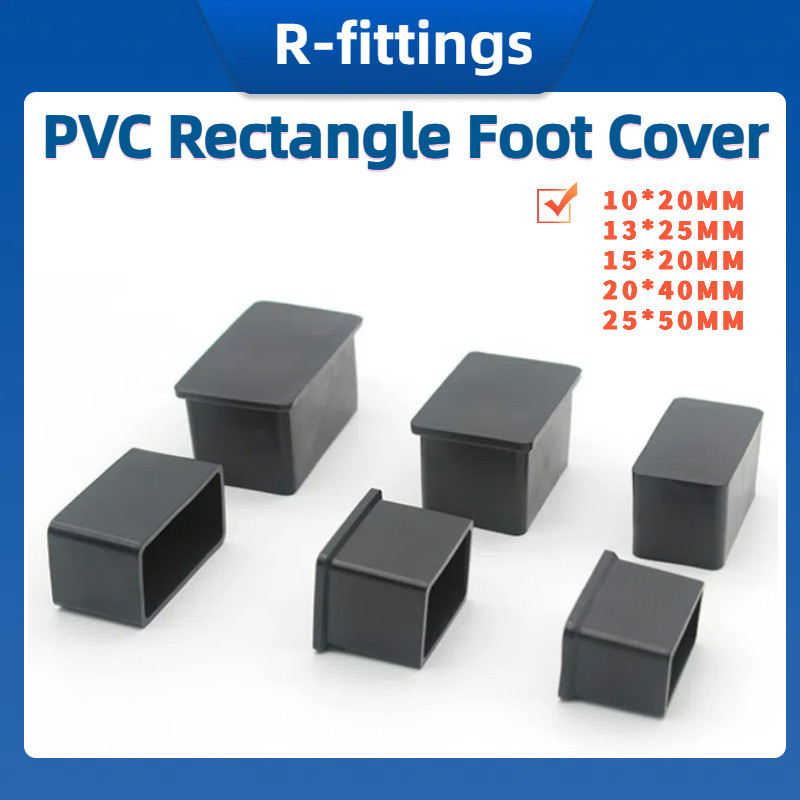 PVC Rectangle Foot Cover/rectangle External Outer Rubber Cap Furniture ...
