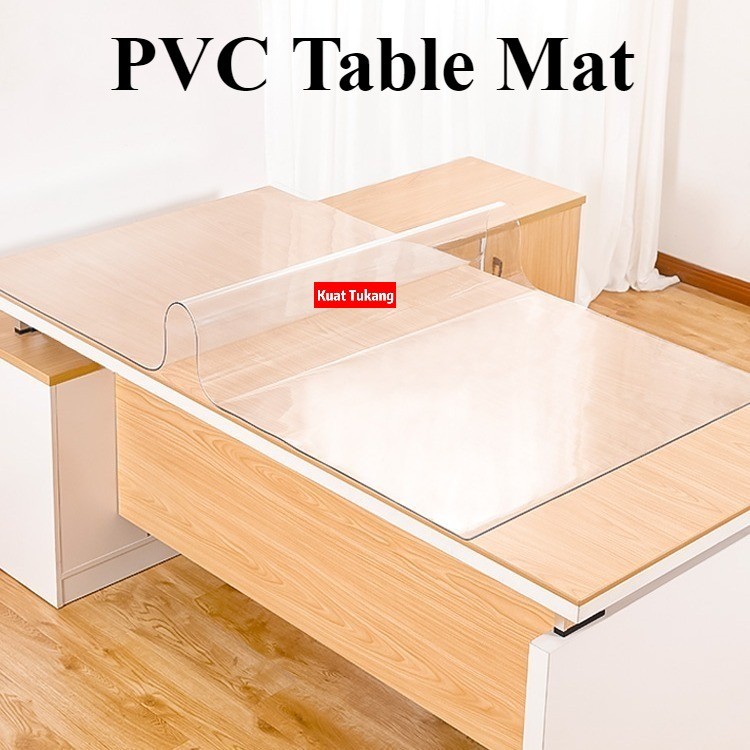 PVC Clear Table Mat Water Proof Transparent / Alas Meja Lutsinar Makan ...