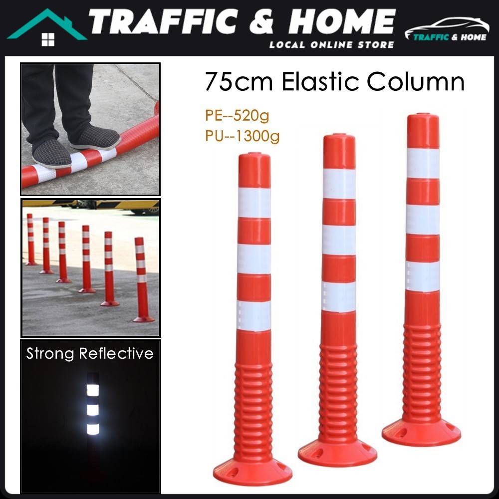 Reflective Elastic Column Car Warning Safety Road Cone Parking Traffic ...
