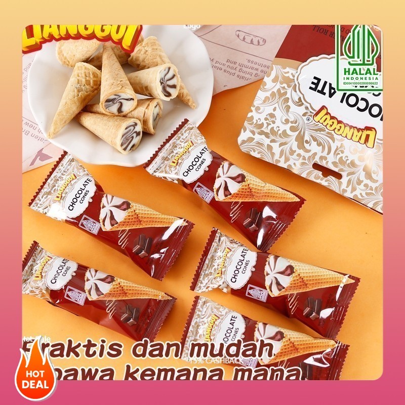 [Low Price selling] HALAL Lianggui Chocolate Cones BURSTLURRY CRISPY ...