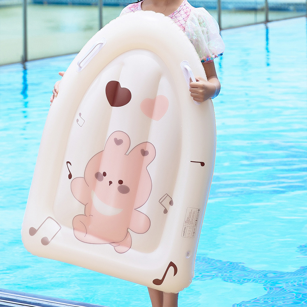 Kids Inflatable Surfboard with Handles Swimming Floating Row Surfing ...