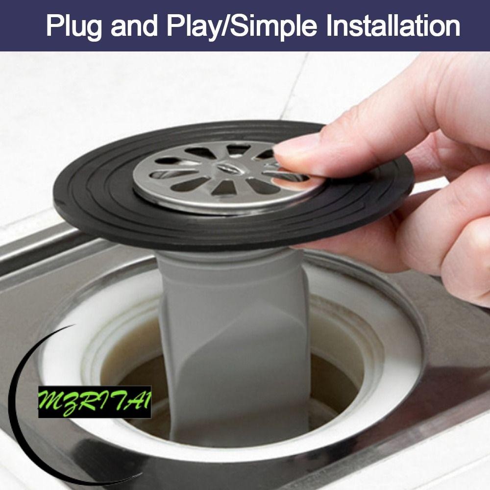 MARITA1 Shower Floor Drain Core, With Grid Grate Cover Insect Proof Sink Strainer, Backflow ...