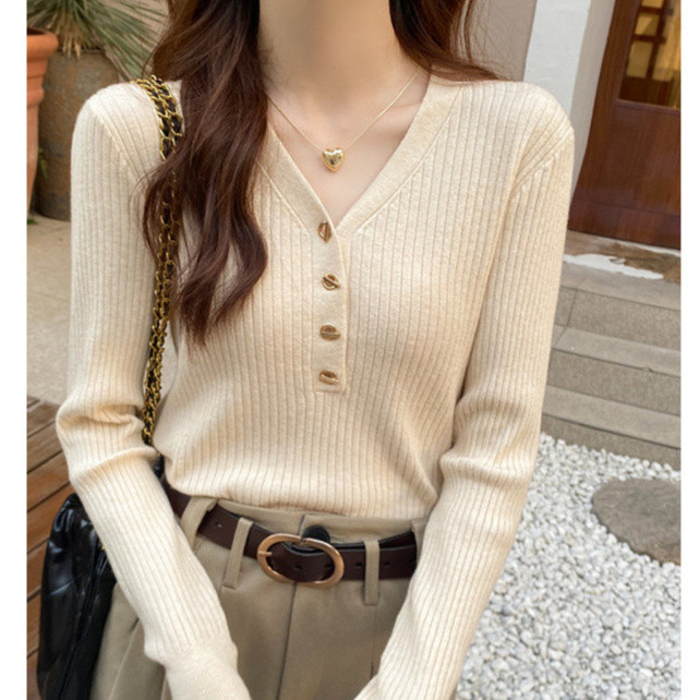 Women's basic knitwear Undershirt Women's Inner Wear 2024 New Autumn ...