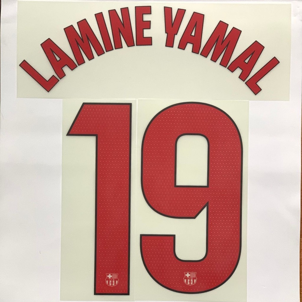 OFFICIAL LAMINE YAMAL #19 FC Barcelona Away La Liga 2024-25 PRINT ...