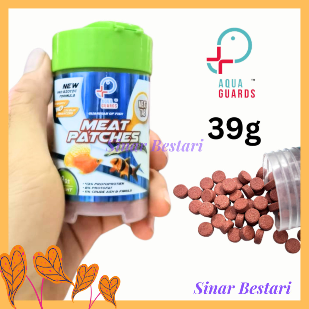 Aqua Guards Meat Patches Fish Food Lekat Dinding Aquarium makanan ikan ...