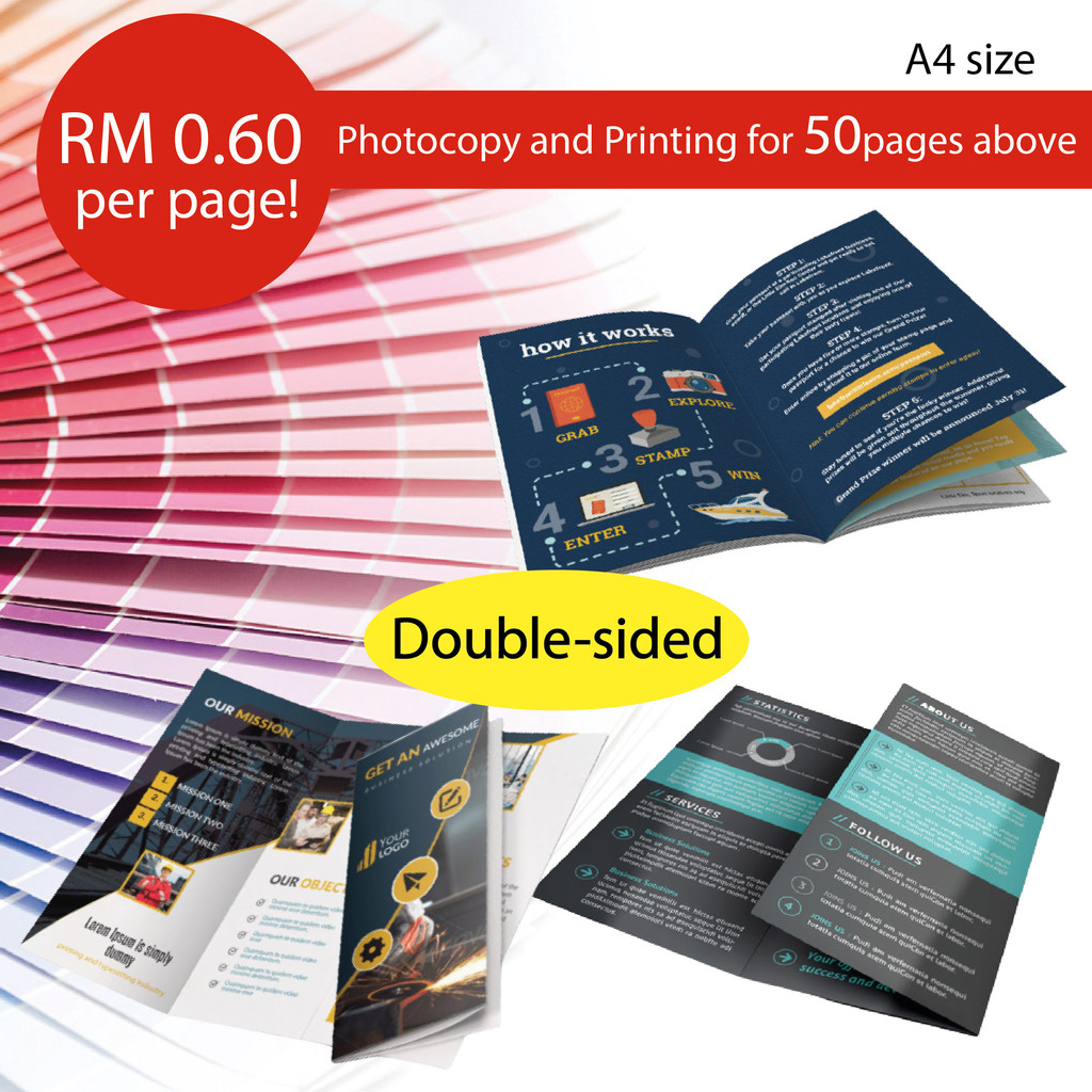 Printing / Photostate Color Double Side - A4 Size | Shopee Malaysia