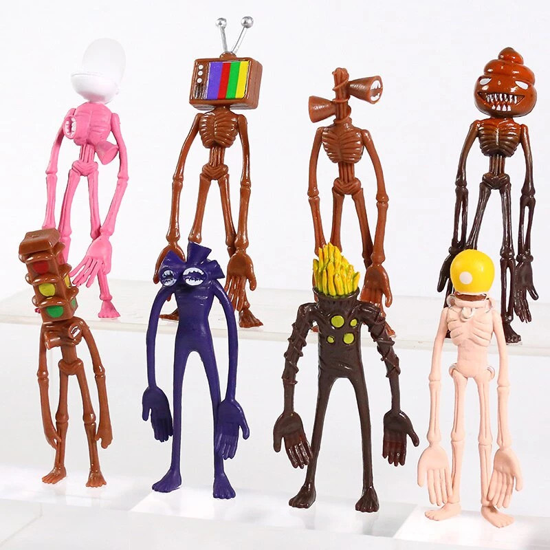 8pcs Siren Head Toy Siren Head PVC Action Figure Sirenhead Horror Model ...