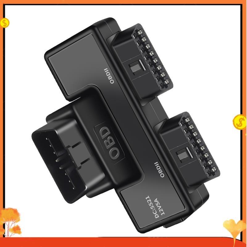 OBD2 One Divided Into Two Adaptor Cable Connector Adapter Wire 16 Pin ...