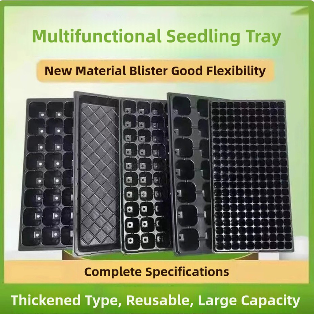 32 50 72 105 128 200 Bekas Benih Plastic Tray Holes Seedling Tray ...