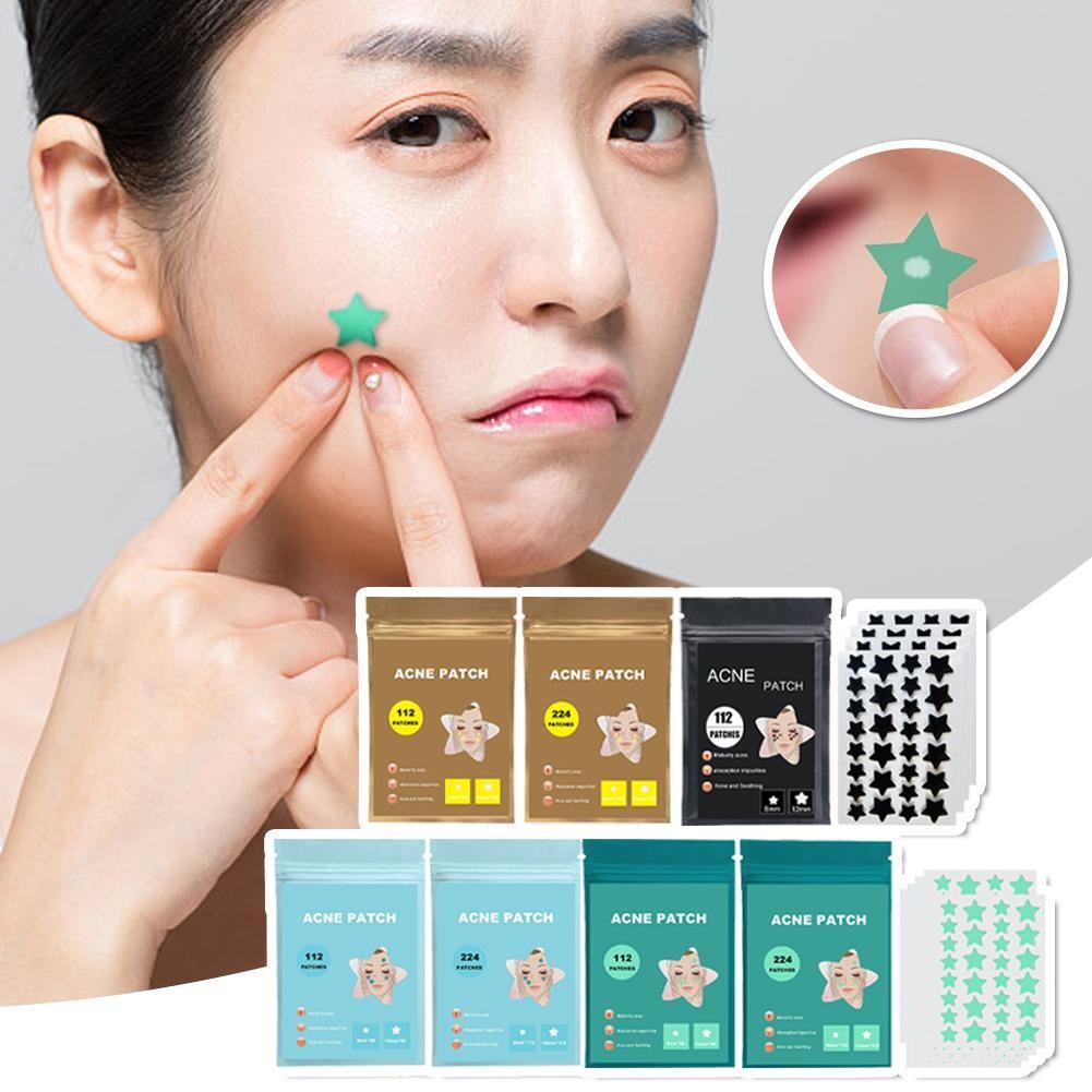 Acne Care Patch Hydrocolloid Star Covering Acne Patches H4j4 | Shopee ...