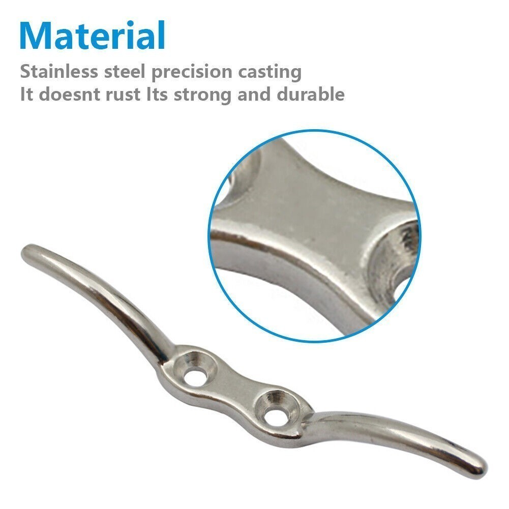 Stainless Steel Rope Cleat Hook Secure Fixation for Canopies and Tarps ...