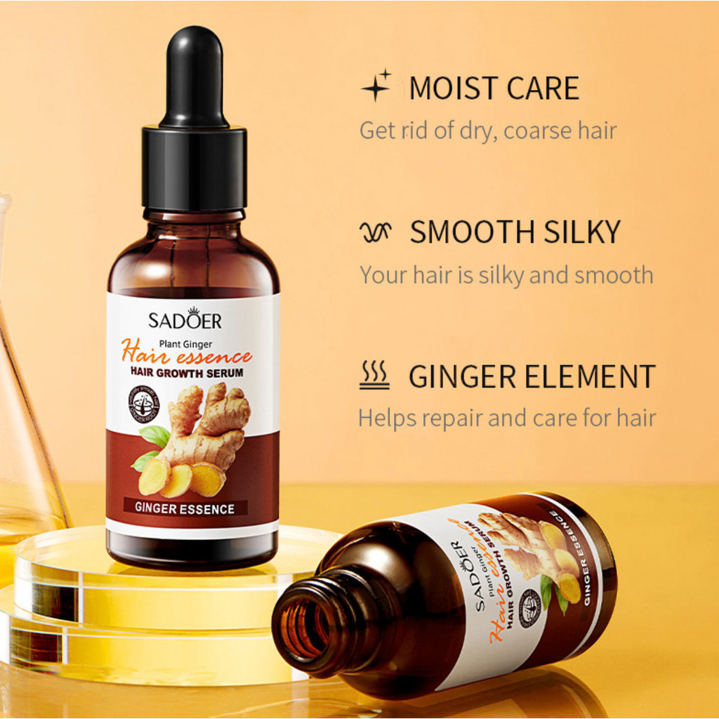 Sadoer Ginger Hair Essence Hair Growth Serum 30ml | Shopee Malaysia