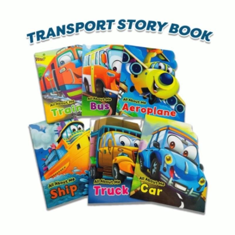 [MOMMY HAPPY] Transport Story Book For Kids | Shape Book | Buku Cerita ...