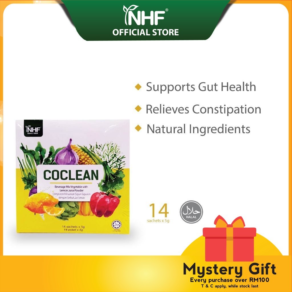 NHF CoClean (14 Sachets) Natural Relieve Constipation Detox Slimming ...