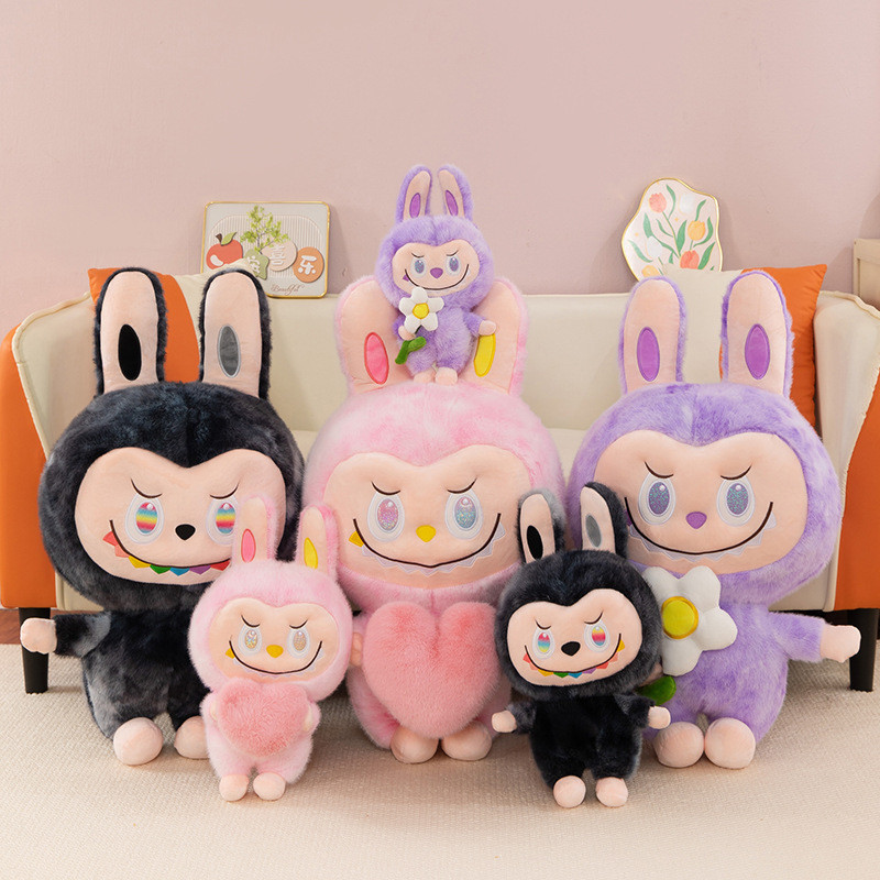 Labubu Doll Popmart Anime Doll Golden Mink Tie-Dye labubu Fur Tools ...
