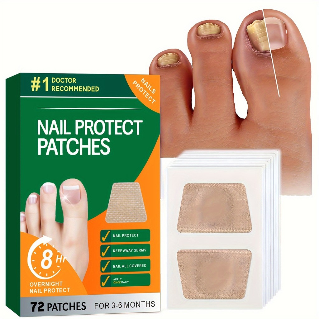 72 Patches Per Box for Toenail Fungus Treatment: Powerful Toenail ...